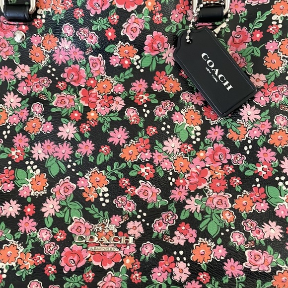 Bags | Coach Floral Purse | Poshmark